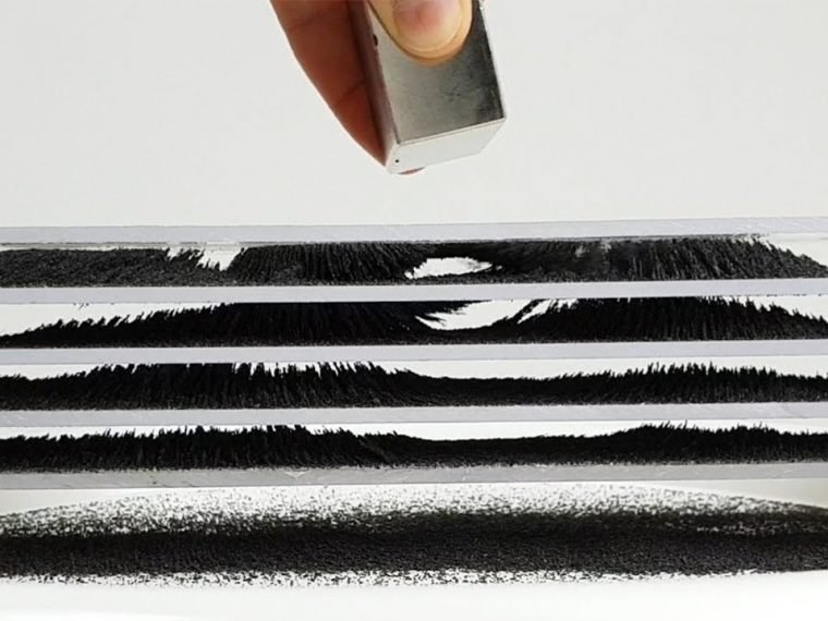 Magnetic Fields with Magnetite taken from sand | Magnetic Games ...