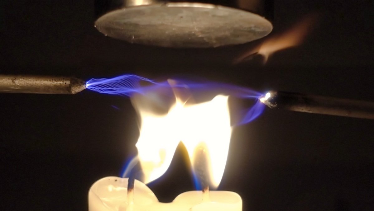 High Voltage through Flames and Magnetic Fields | Magnetic Games ...