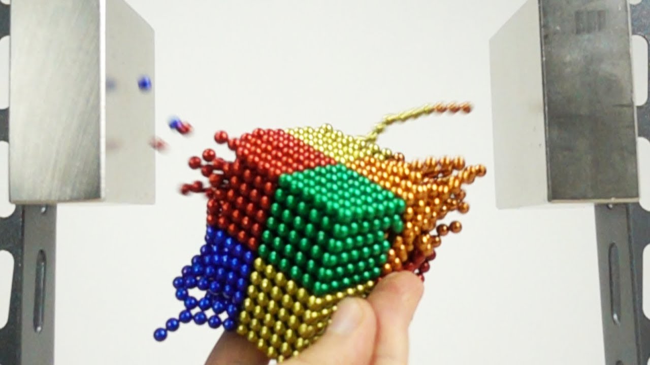 Double Monster Magnet VS Magnetic Balls in Slow Motion | Magnetic Games ...