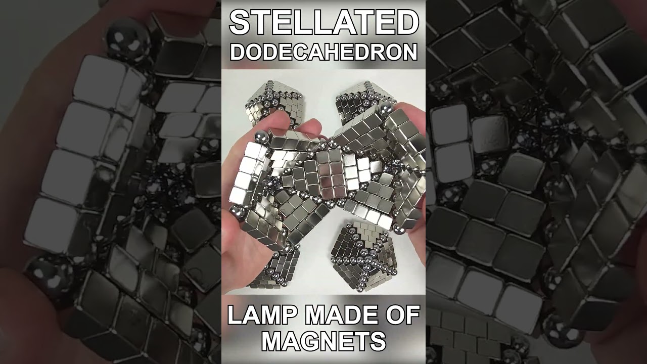 Stellated Dodecahedron Made of Magnets – Magnetic Games