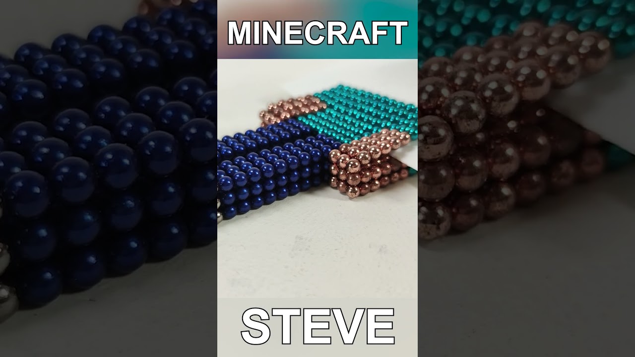 Minecraft Steve Out Of Magnetic Balls – Magnetic Games