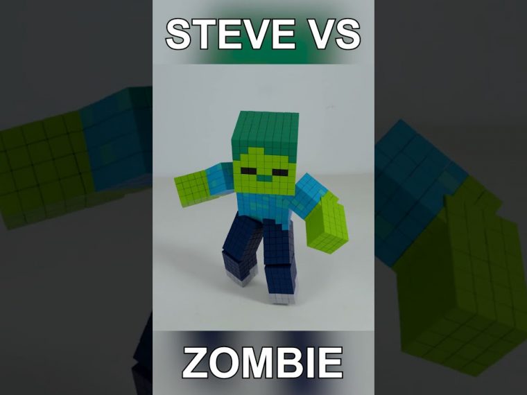 Steve VS Zombie, Minecraft Animation – Magnetic Games