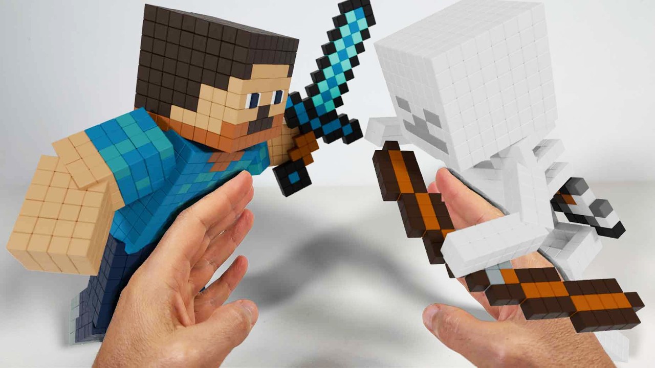 Steve and Alex VS Skeletons, Minecraft Animation | Magnetic Games ...